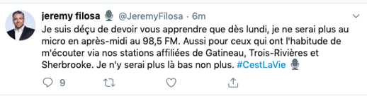 Hockey30 | Jeremy Filosa TASSÉ au 98,5 Sports....