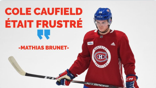 Hockey30 | Cole Caufield MANIPULÉ par Mathias Brunet le FIN RENARD....