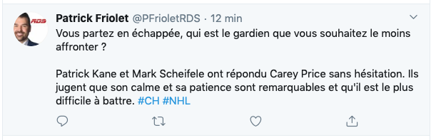 Hockey30 | Pendant que Patrick Friolet de RDS s'excite le POIL des ...