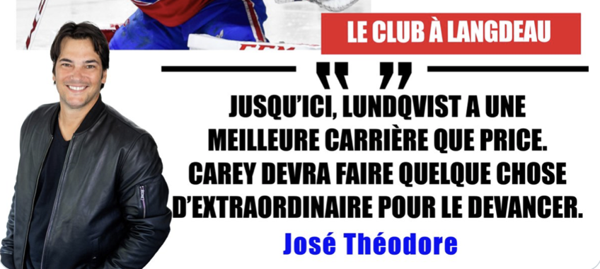 Hockey30 | Jose Théodore continue de cracher sur Carey Price...