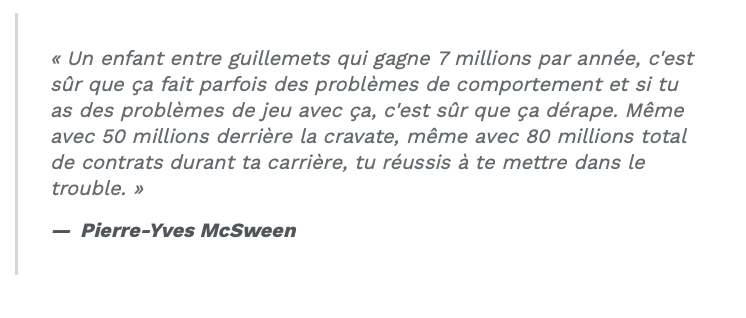 Hockey30 | Même Pierre-Yves McSween...Parle de la FAILLITE d'Evander ...