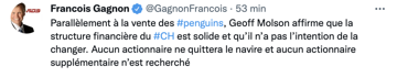 Hockey30 | Geoff Molson met fin à la rumeur...