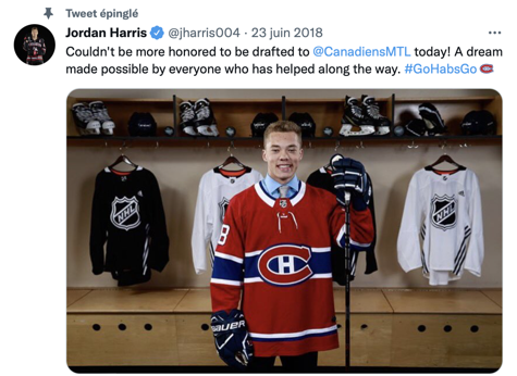 Hockey30 | Jordan Harris lance un message aux FANS de Montréal